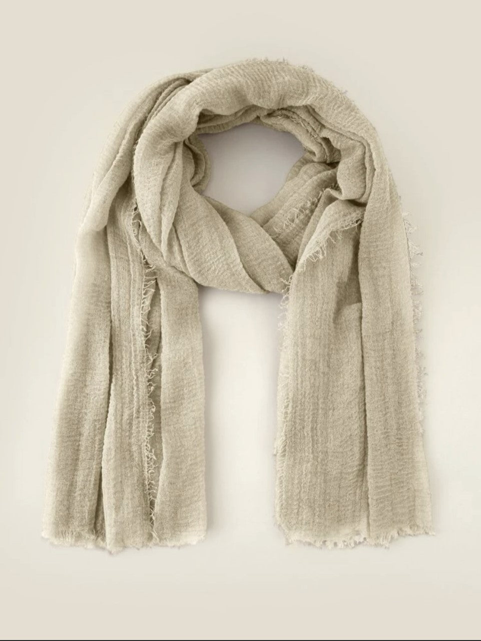 Buy Cotton Scarf Beige USA | Crinkle Cotton Scarf Online
