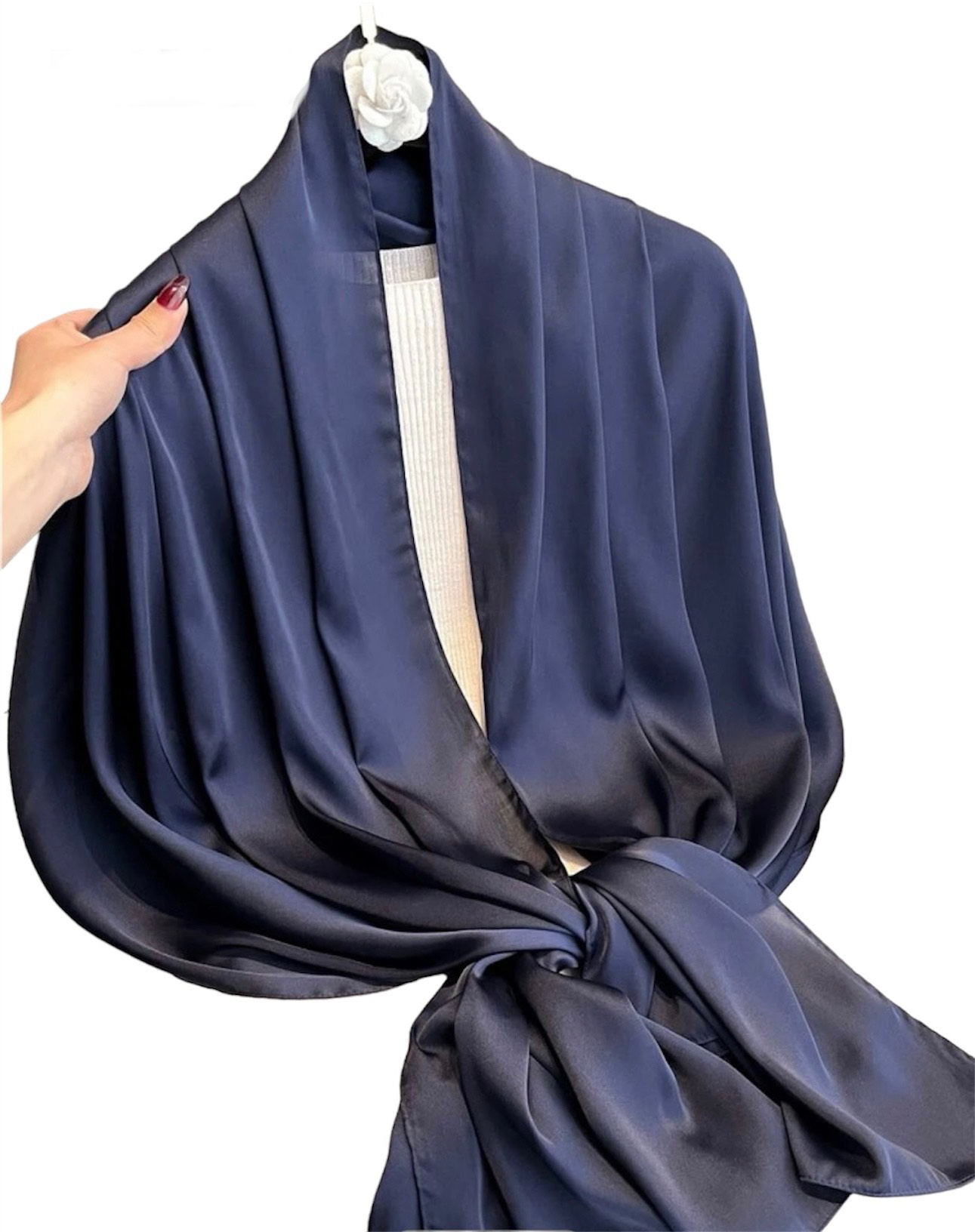 MATTE SATIN SILK SCARVES